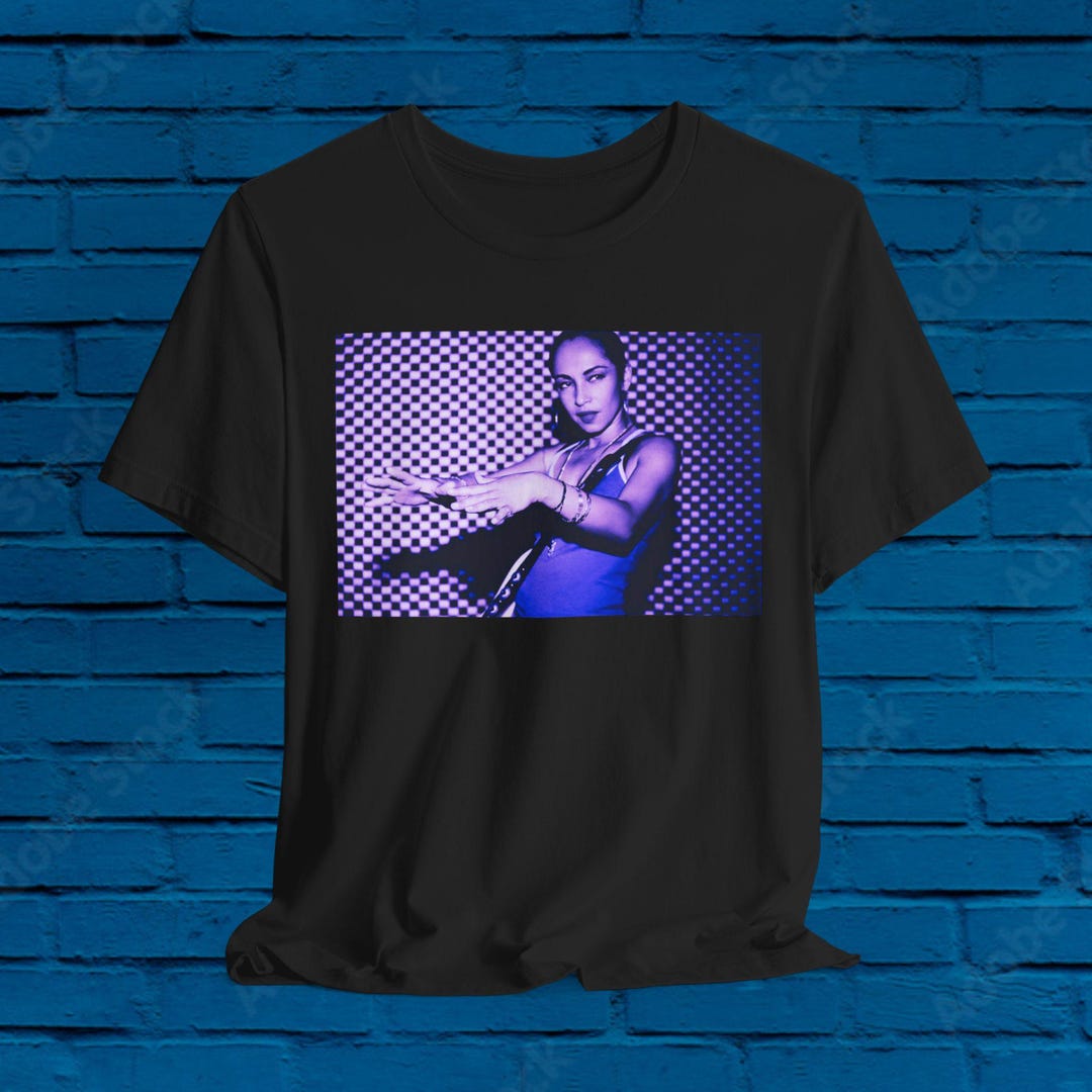 Sade Shirt, Rare, Blue Wavy | Diamond Life, Sade Adu, Love Deluxe, Mary ...