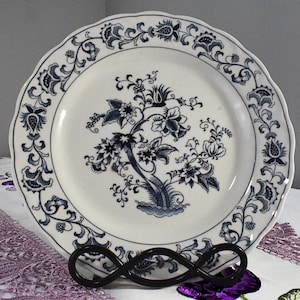 Vintage Nikko Double Phoenix Ironstone Ming Tree Blue Dinner Plate ...