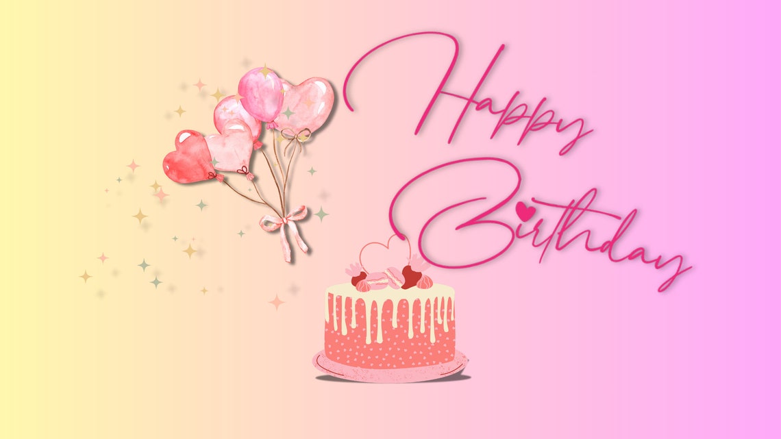 Birthday Desktop Wallpaper Wallpaper Dekstop Fresh Wallpaper - Etsy