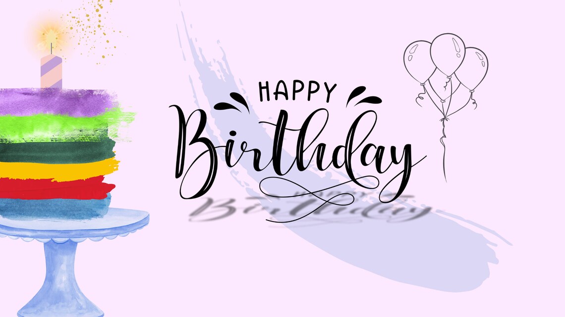 Birthday Desktop Wallpaper Wallpaper Dekstop Fresh Wallpaper - Etsy