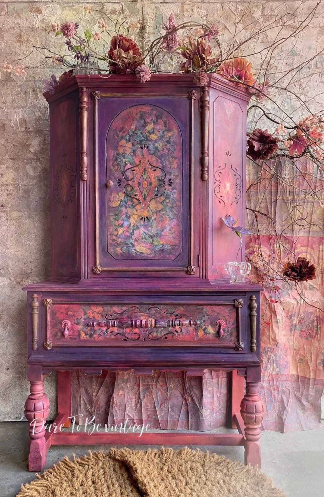 Abstract Floral Decoupage Paper, Art Journals, Mixed Media, Floral ...