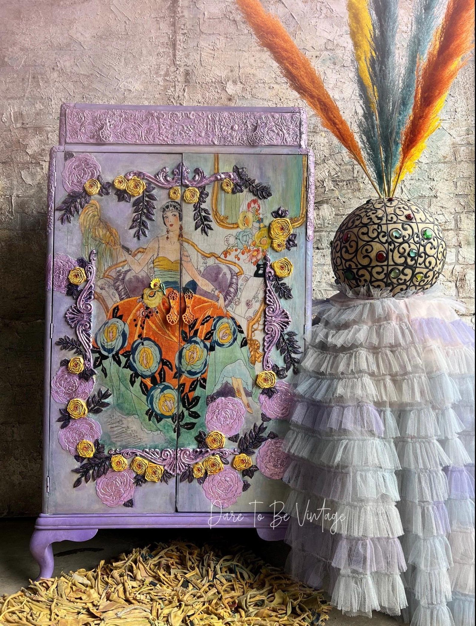 Floral Portrait Decoupage Tissue Paper, Art Journals, Furniture Paper ...