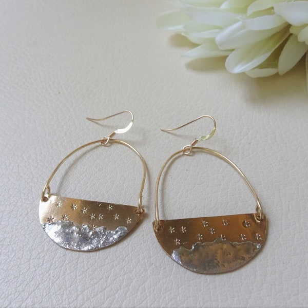 Half Circle Earrings - Etsy