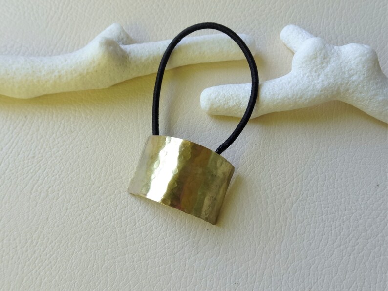 Mini Hammered Metal Hair Cuff, Handcrafted Brass Hair Tie - Etsy