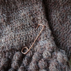 Simple Copper Shawl Pin Handforged Safety Pin Ship From USA - Etsy