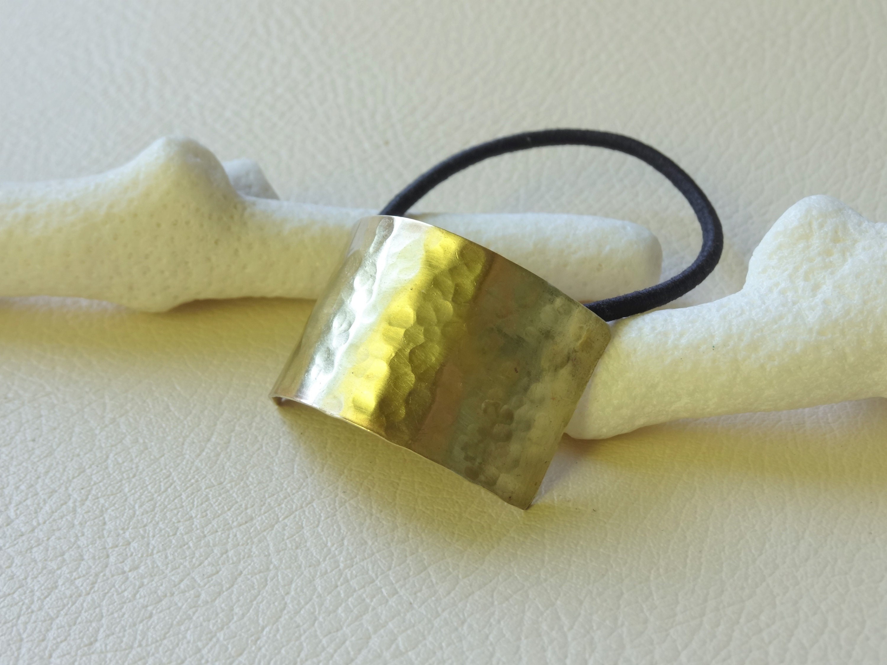 Mini Hammered Metal Hair Cuff, Handcrafted Brass Hair Tie - Etsy