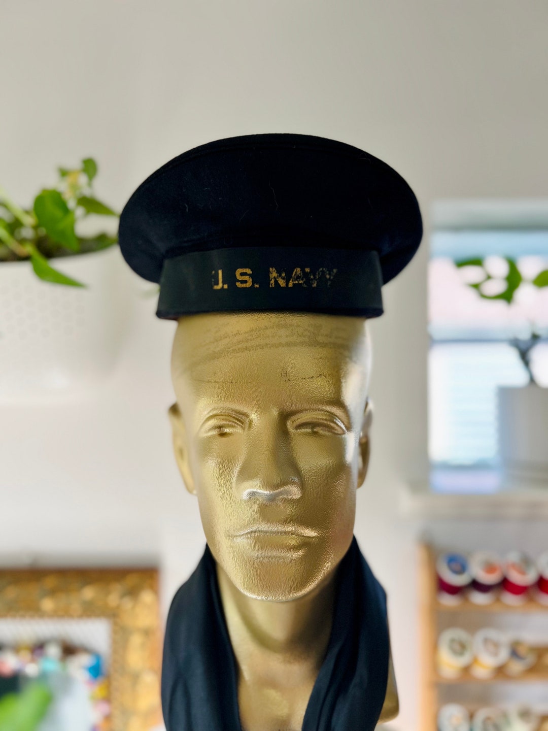 1950s Vintage Naval Wool Salior Hat and Tie, Donald Duck Style Hat - Etsy