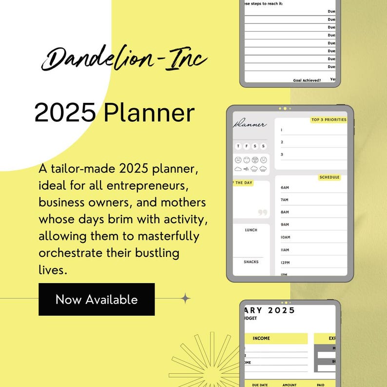 2025 Empowering Growth Planner | Monthly & Weekly Printable Planner ...