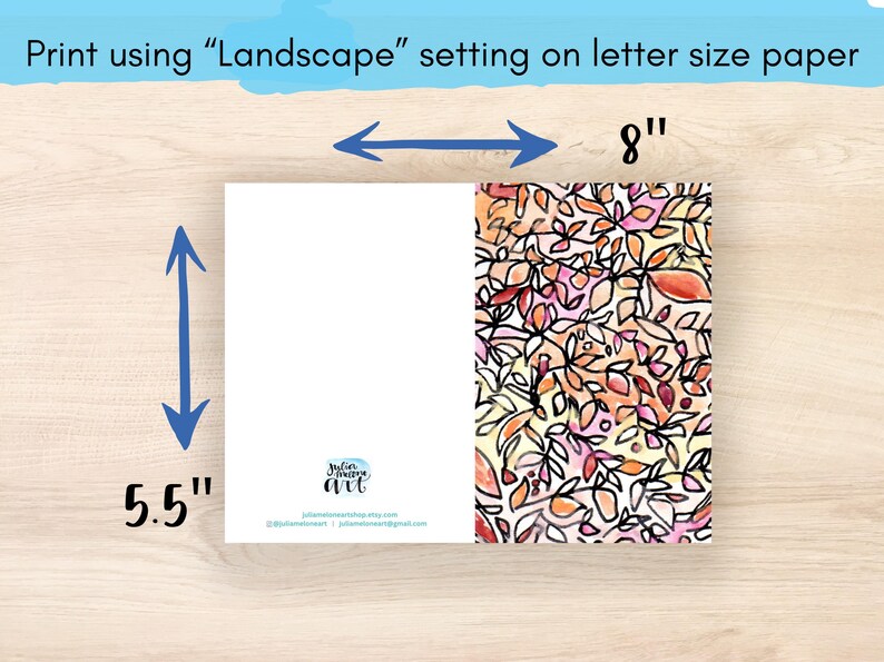 Floral Sunday - Blank Inside Printable Greeting Card - Etsy UK