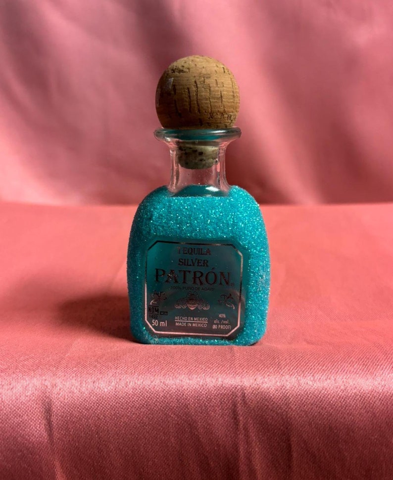 Mini Glittered Patron Bottles - Etsy