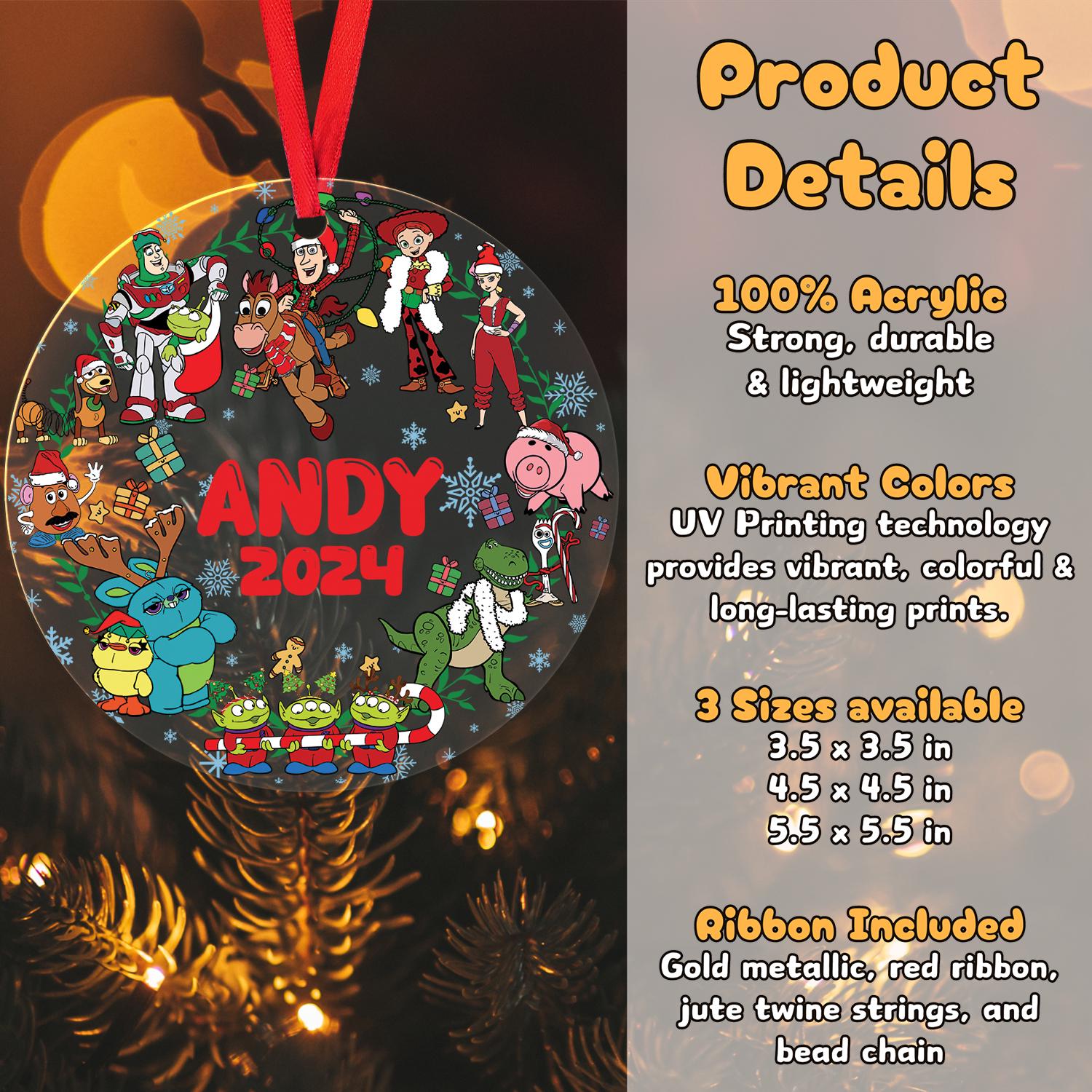 Personalized Disney Pixar Toy Story Christmas Ornament, Custom Name Toy ...