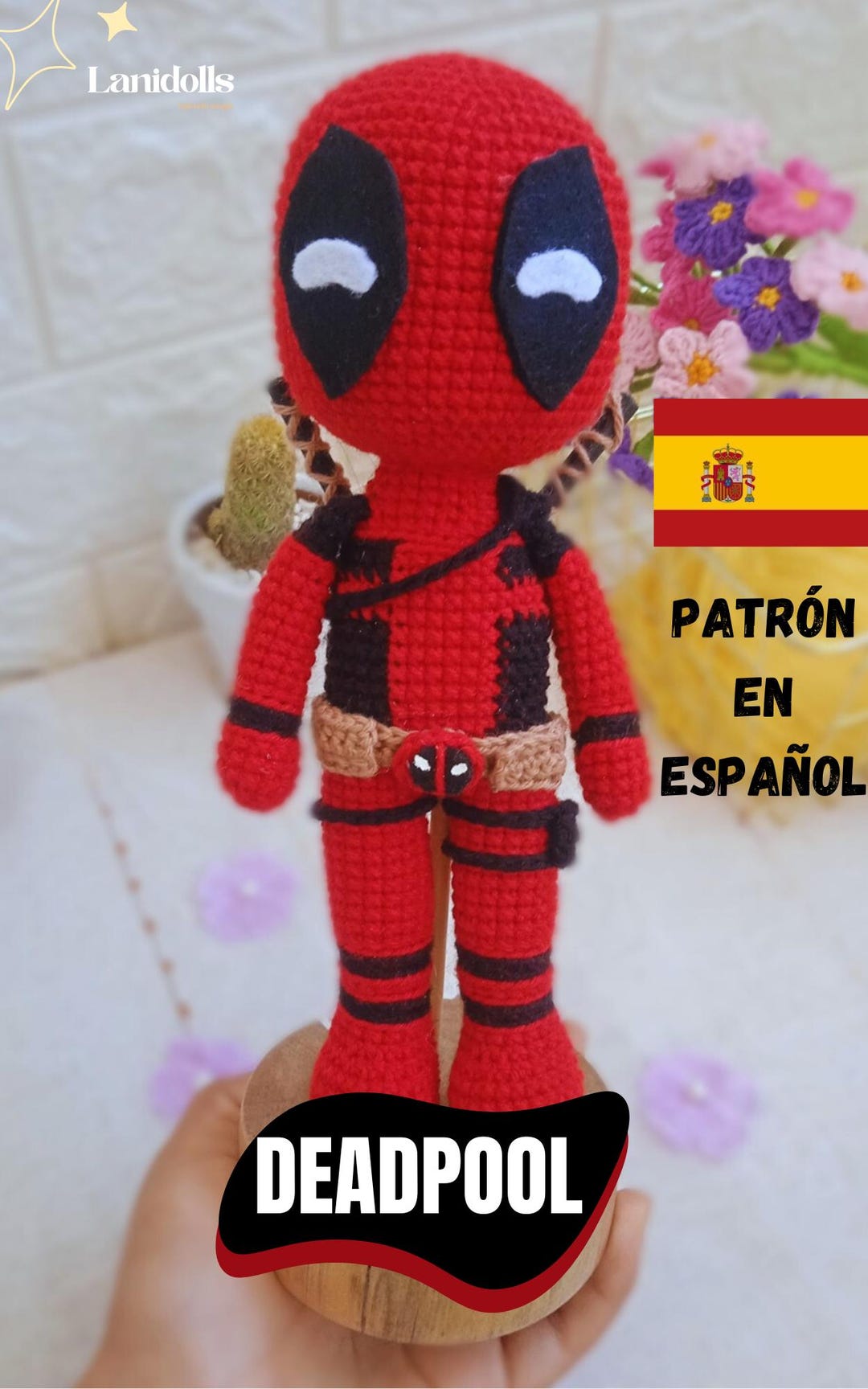 Deadpool Amigurumi/pattern/spanish Language - Etsy