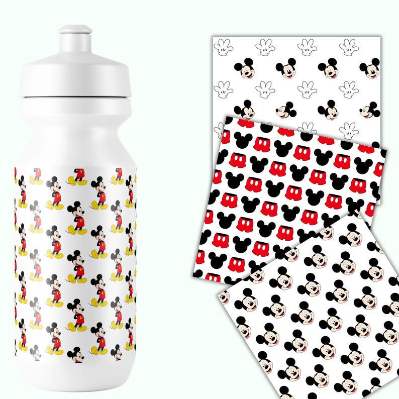 Mickey Mouse Digital Paper, Disney Scrapbook Paper, Mickey Mouse ...