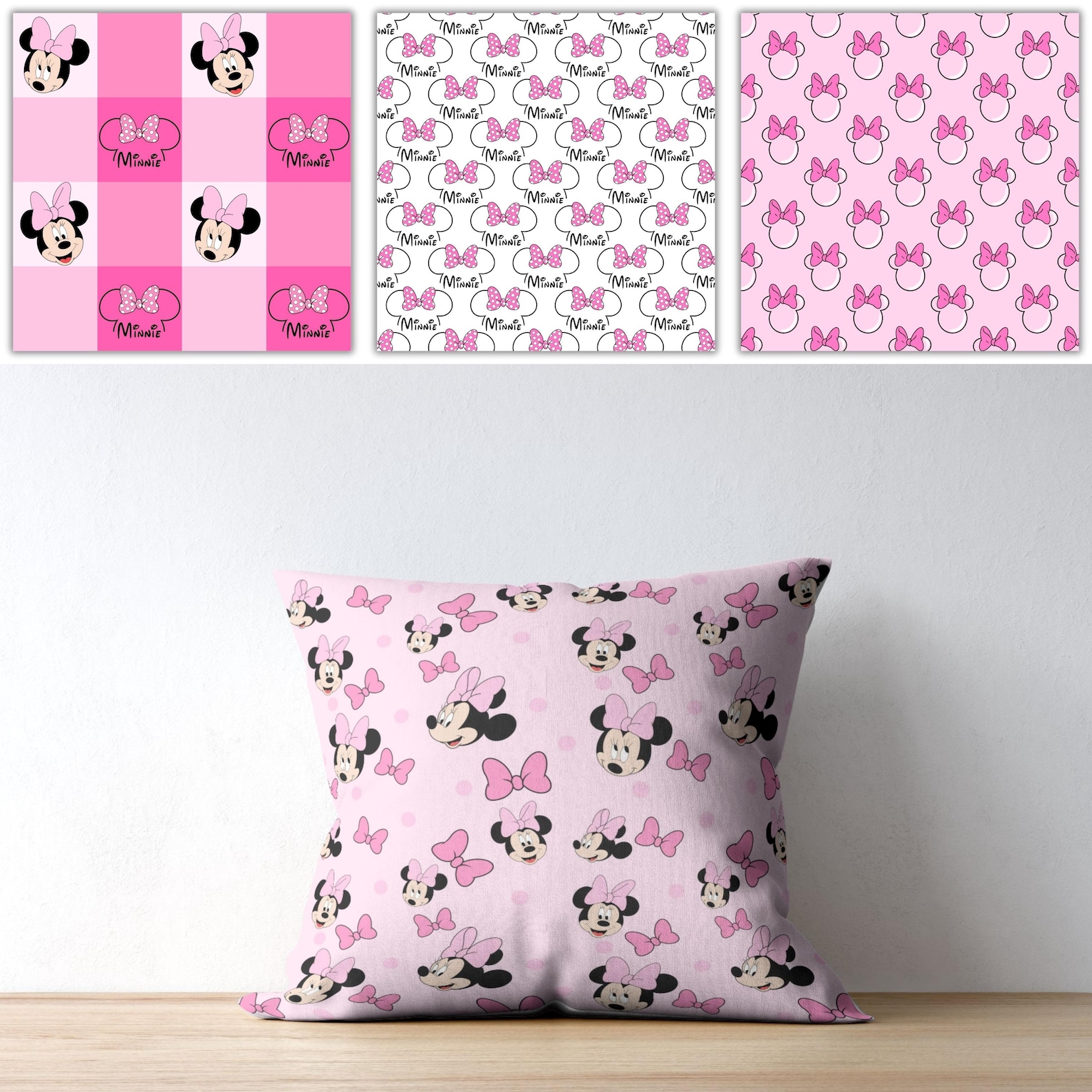 Minnie Mouse Digital Paper: Seamless Patterns (JPG & PNG) - Etsy