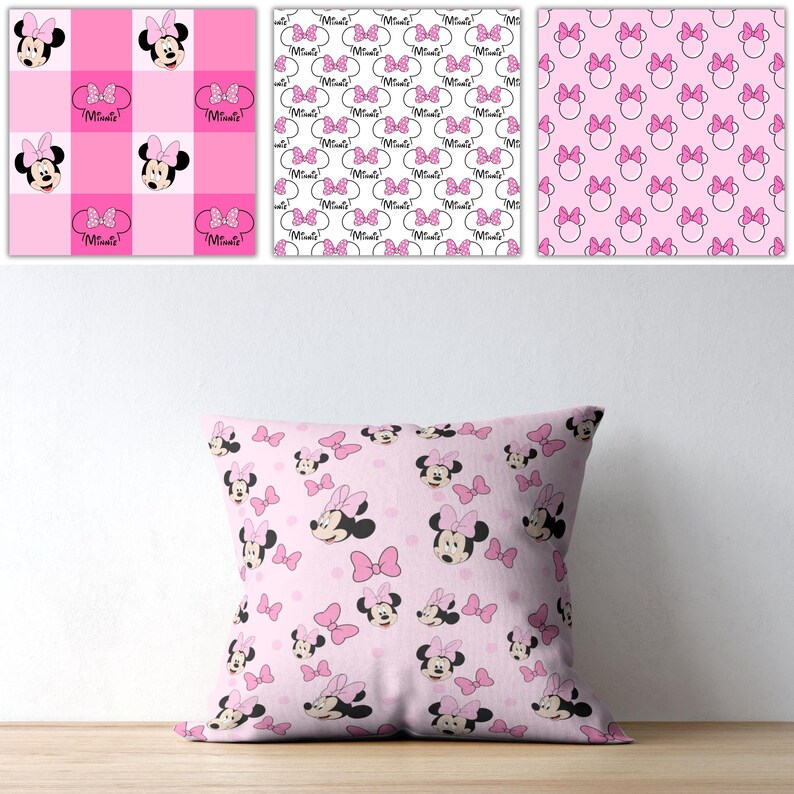 Minnie Mouse Digital Paper: Seamless Patterns (JPG & PNG) - Etsy