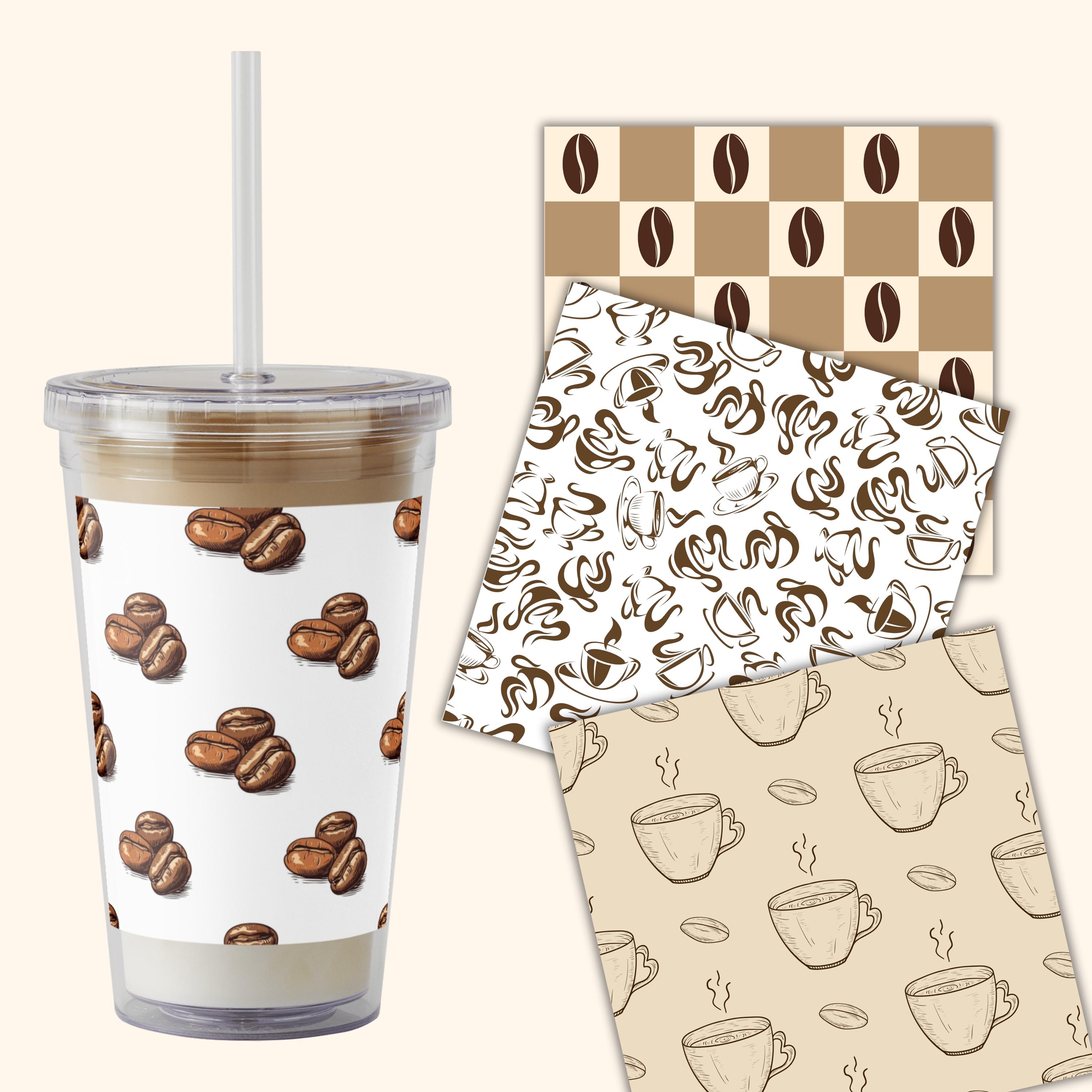 Coffee Seamless Digital Paper, Coffee Digital Paper Pack, Coffee ...