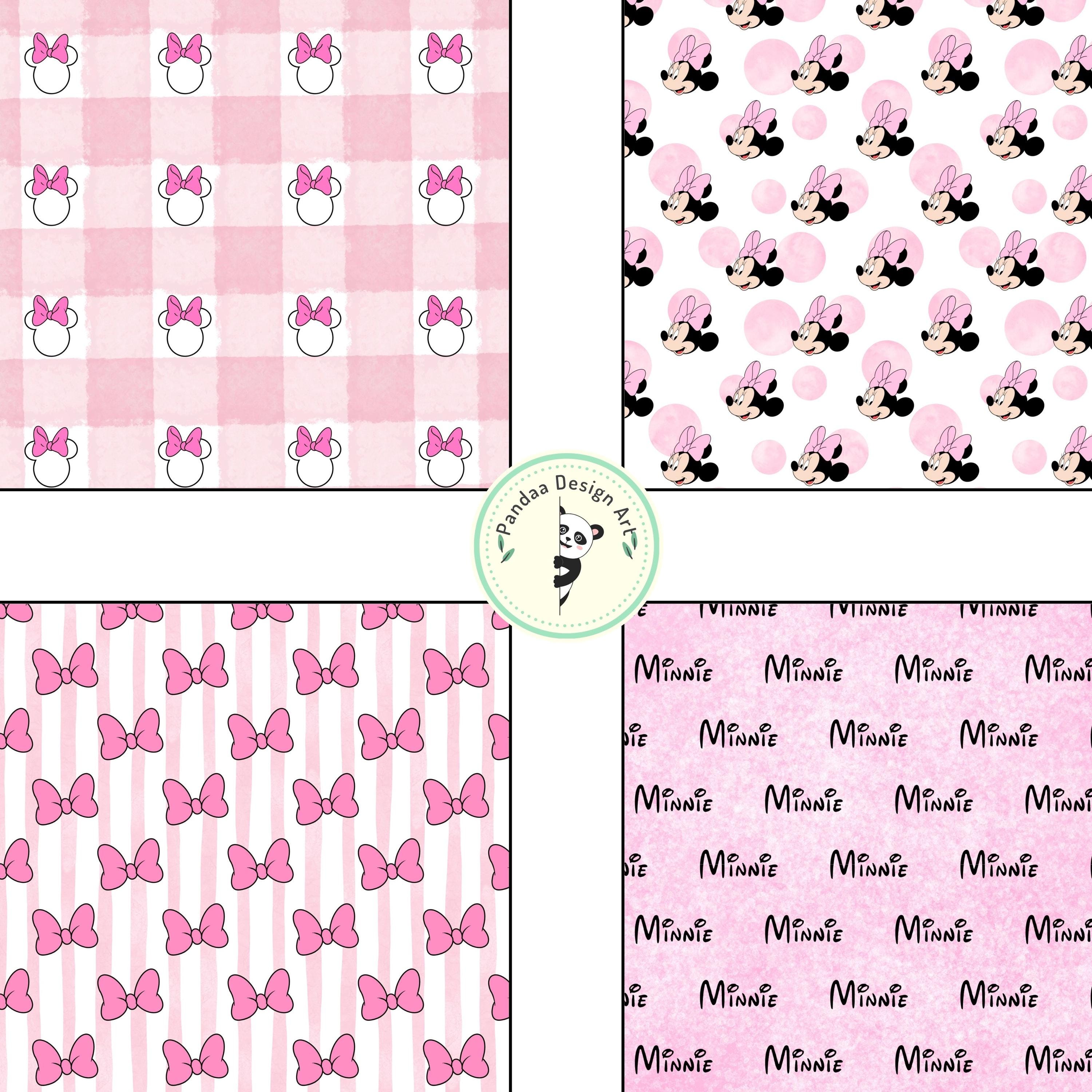 Minnie Mouse Seamless Digital Paper, Disney Scrapbook Paper, Minnie ...