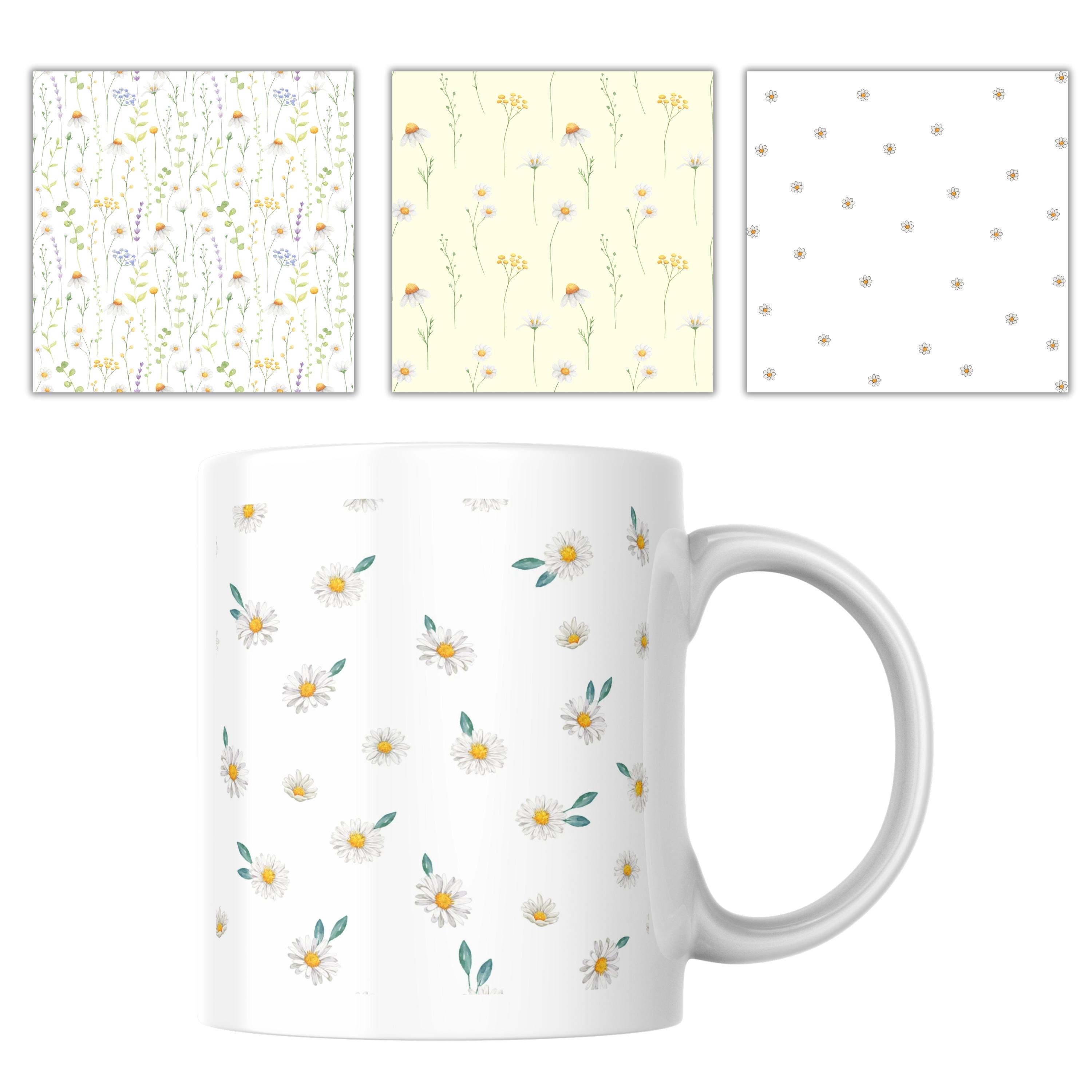 Daisy Digital Paper, Daisy Seamless Digital Paper, Printable Paper Pack ...