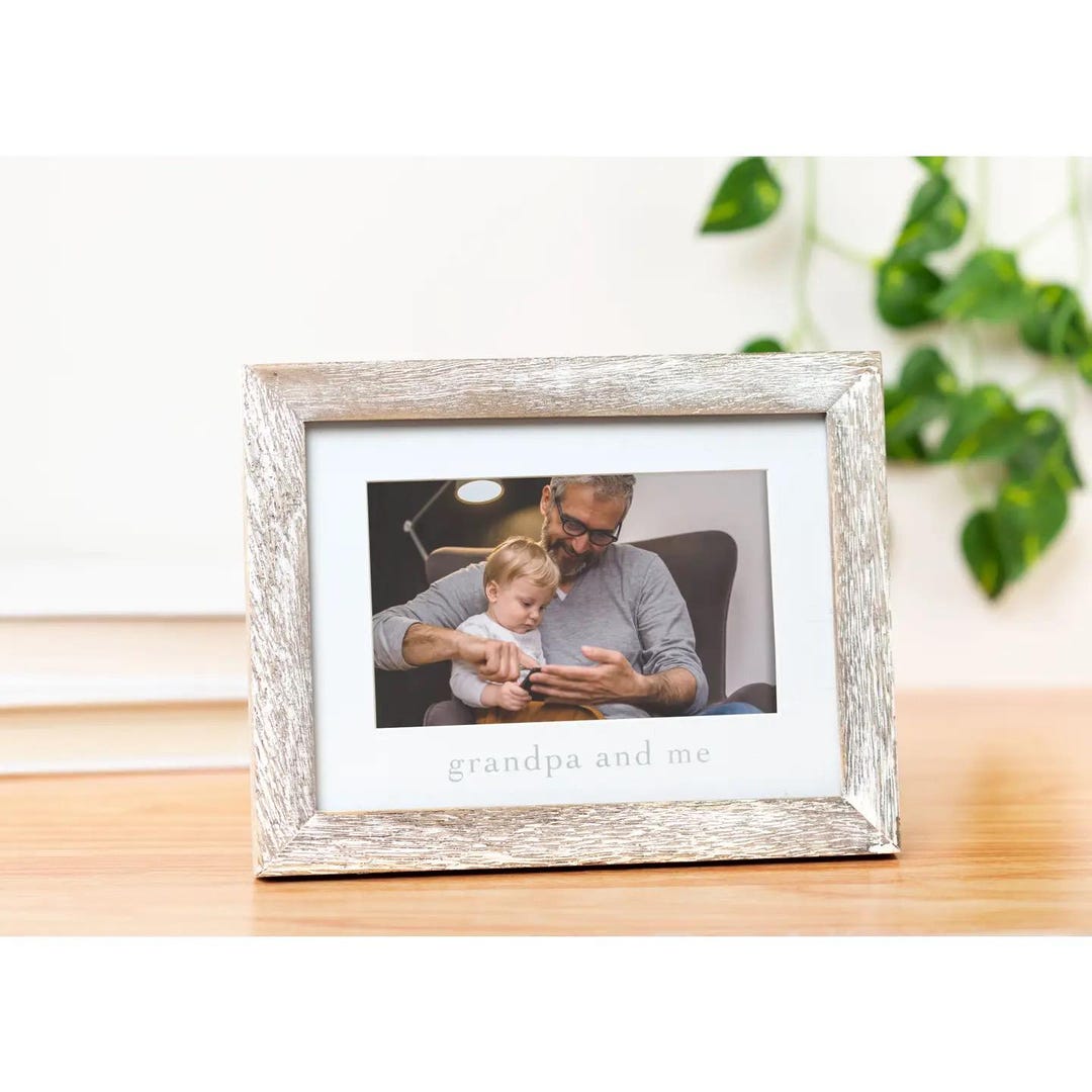 Grandpa and Me Sentiment Picture Frame, Rustic - Etsy