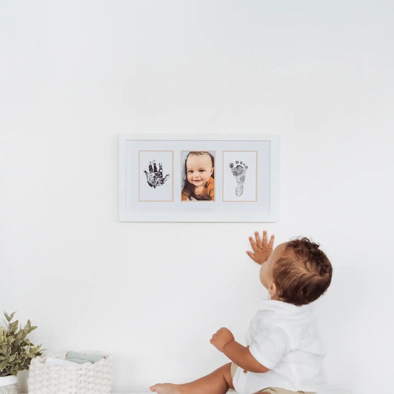 Baby Handprint Footprint Collage Photo Frame - Etsy