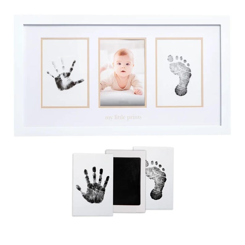 Baby Handprint Footprint Collage Photo Frame - Etsy