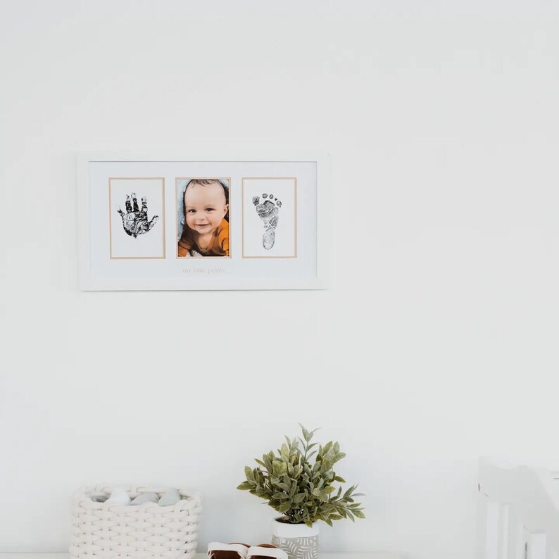 Baby Handprint Footprint Collage Photo Frame - Etsy