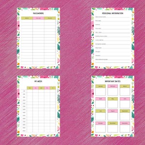 Teacher Planner Printable Stay Organized With Lesson Plans, Academic ...