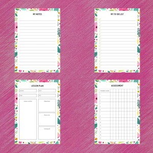 Teacher Planner Printable Stay Organized With Lesson Plans, Academic ...