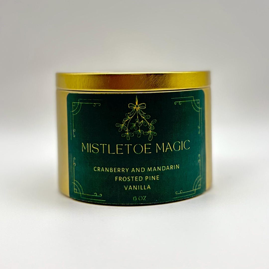 New Limited Edition Mistletoe Magic 6 Oz Beeswax Holiday Candle - Etsy