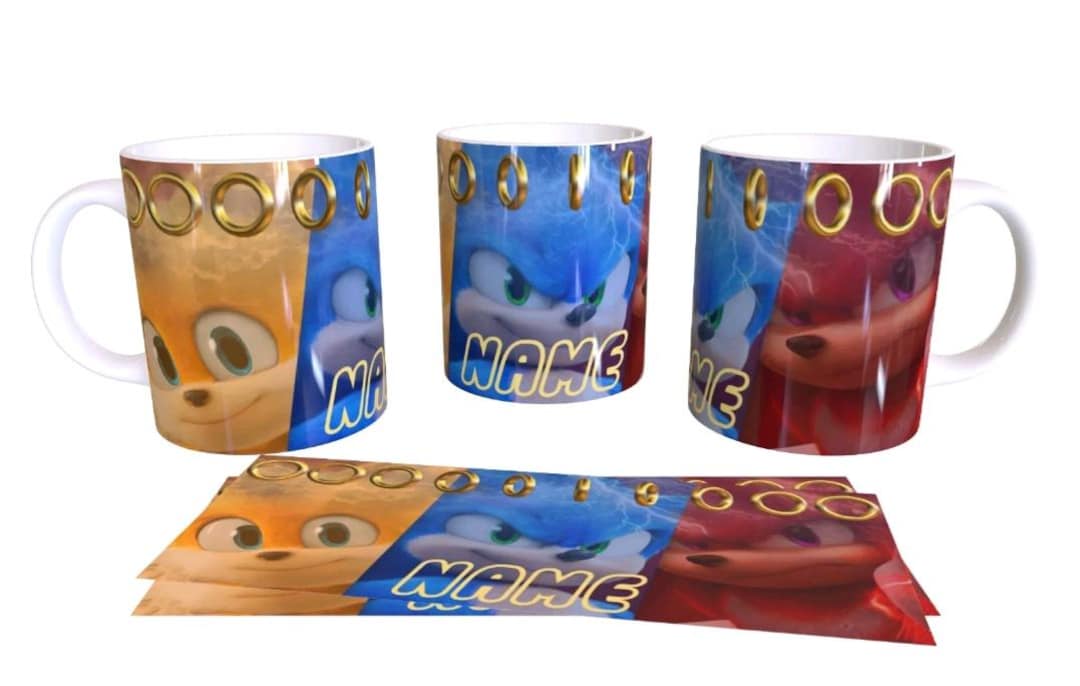 Sonic the Hedgehog Mug / Cup | Personalised | Gift | Him / Her - Tails ...