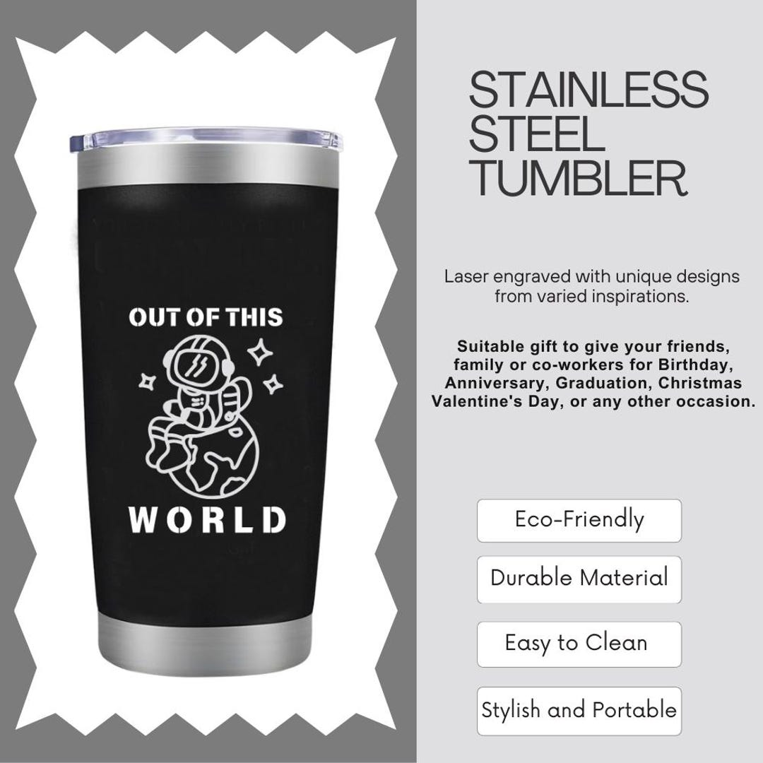 Out of This World - Alien Abduction Spaceship Insulated Coffee Tumbler ...