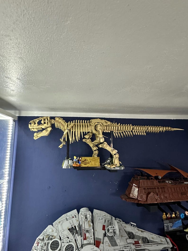 Wall Mount Display for Lego Jurassic Park T-rex Fossil - Etsy