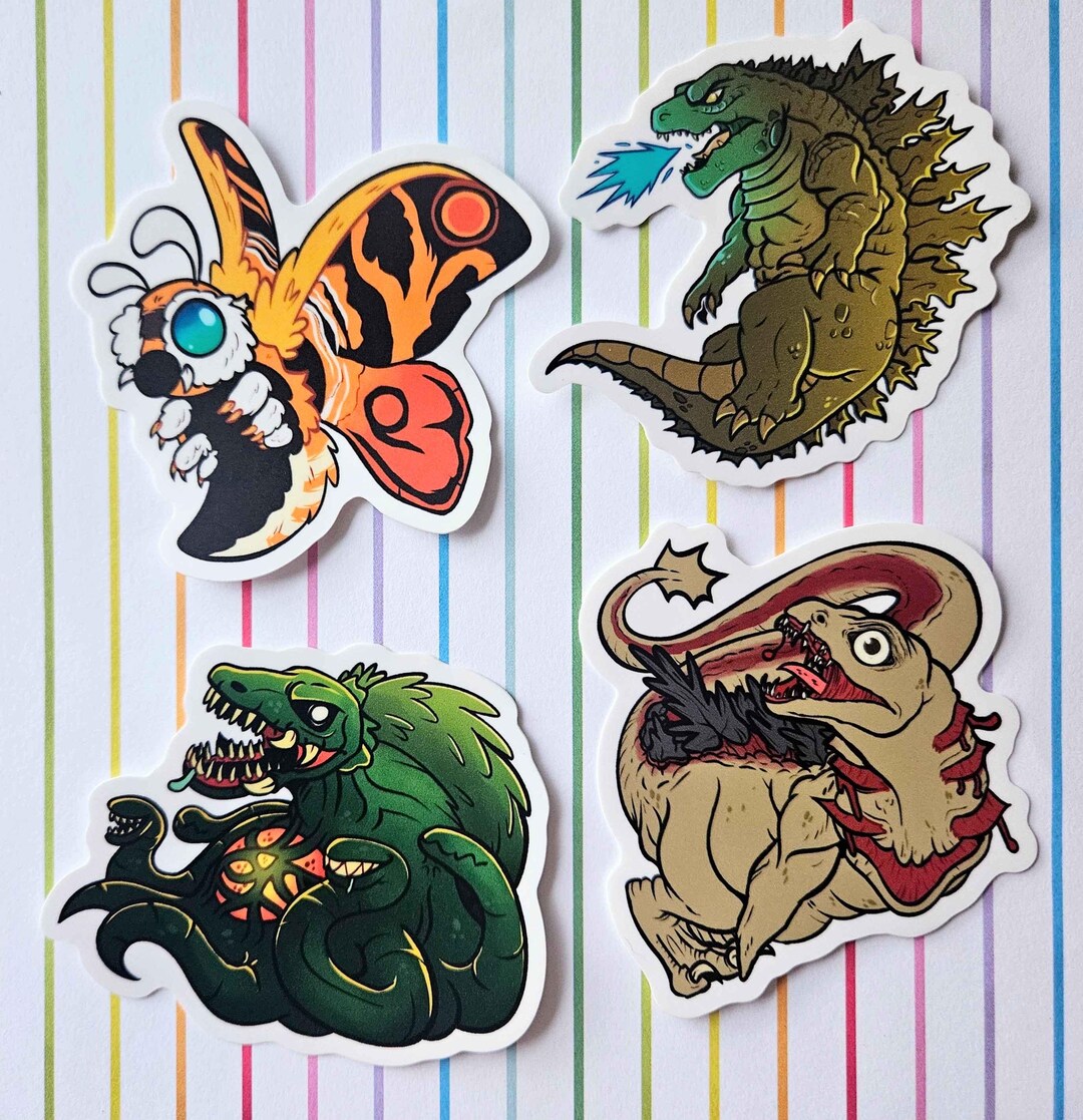 Kaiju Sticker Set - Etsy