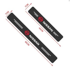 New Nissan 4 Carbon Fiber Door Sill Protector Scruff Guard Set - Etsy