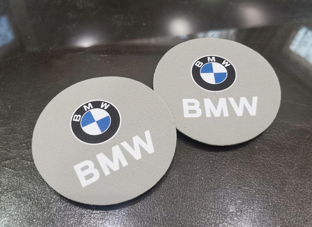New BMW M Sport 2 Coaster Set 2 BMW Badge Sticker Set Wing Mirror ...