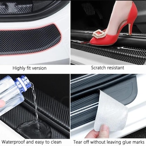 New Nissan 4 Carbon Fiber Door Sill Protector Scruff Guard Set - Etsy