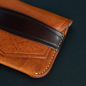 Handmade Leather Coin Pouch: Vintage Tuscan Leather Keychain Wallet - Etsy
