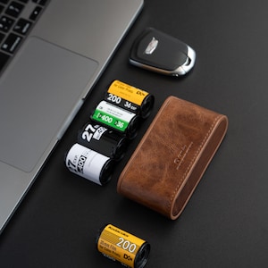 Leather Analogue Film Holder Case - Premium Leather Storage for Film ...