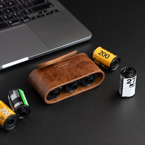 Leather Analogue Film Holder Case - Premium Leather Storage for Film ...