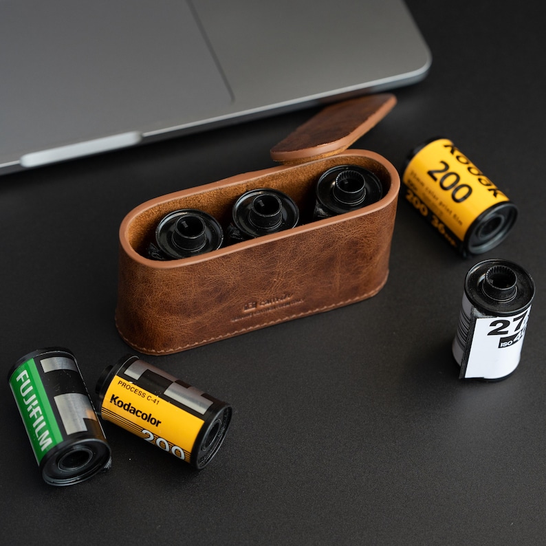 Leather Analogue Film Holder Case - Premium Leather Storage for Film ...