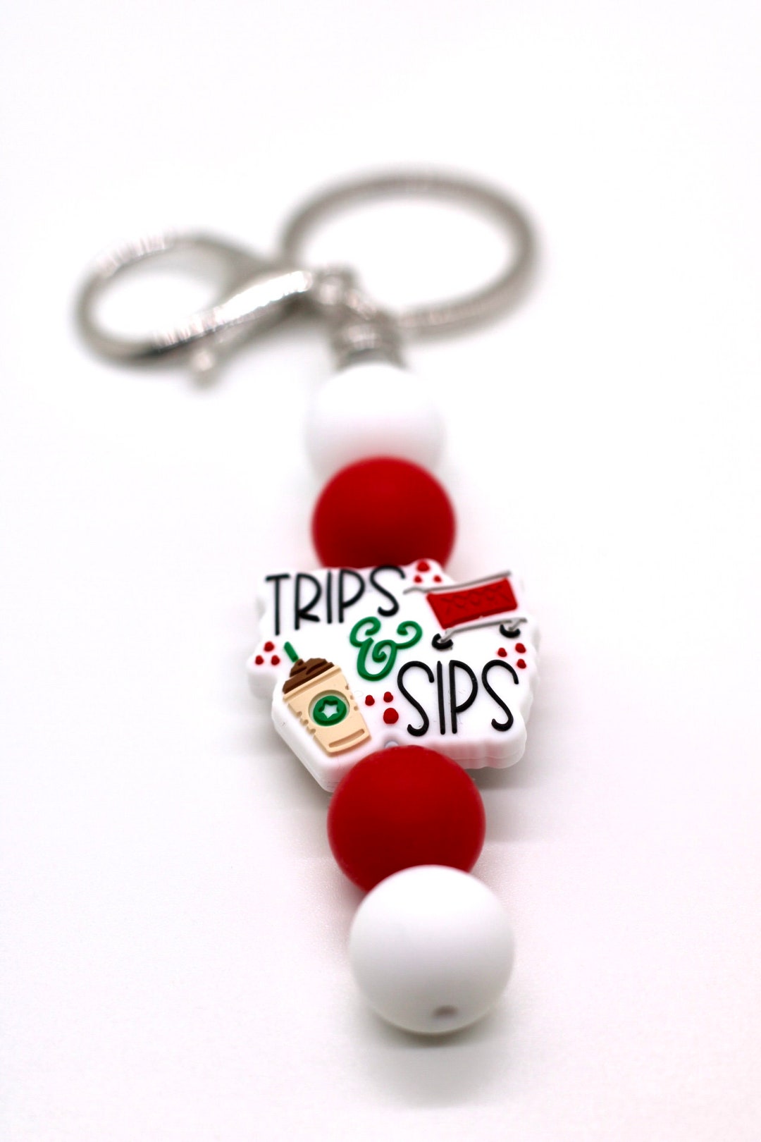 Trips and Sips Keychain - Etsy