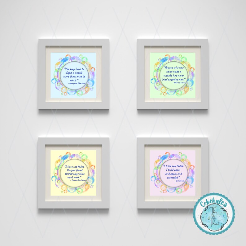 Printable Art - Resiliency Classroom Prints - Etsy