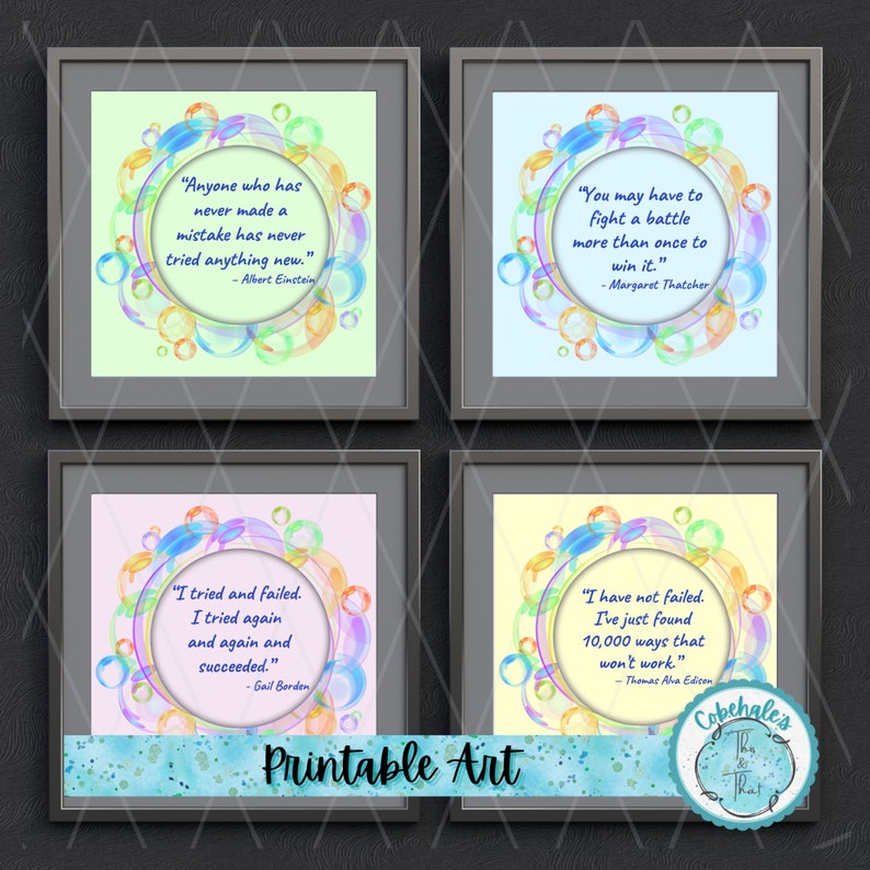 Printable Art - Resiliency Classroom Prints - Etsy