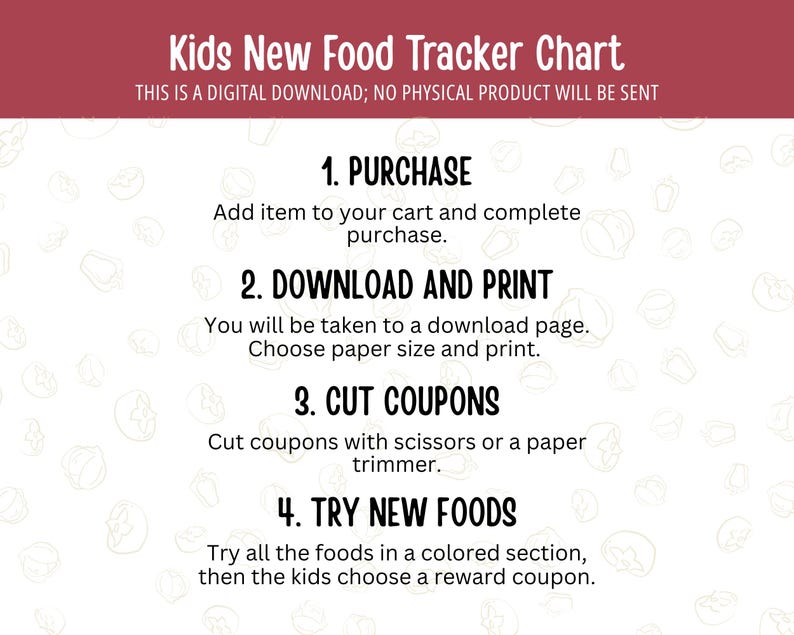 New Foods to Try List, Picky Eater Reward Chart, Food Chart for Picky ...
