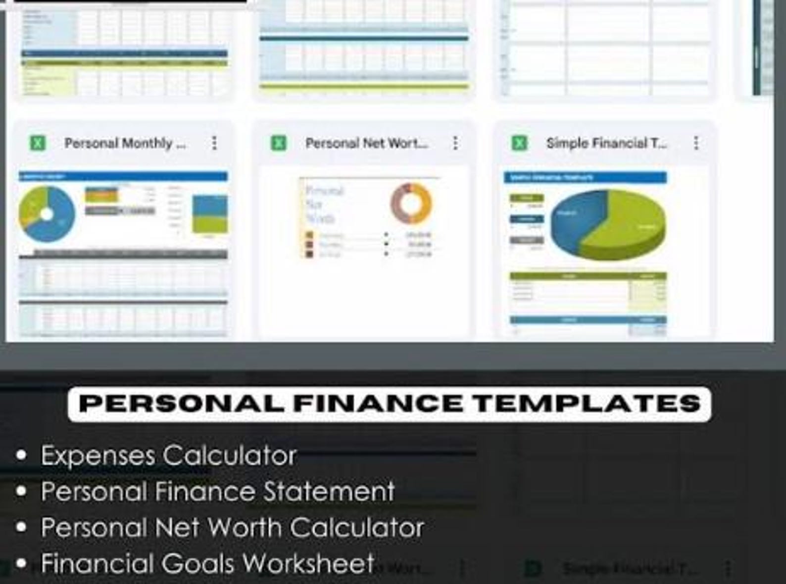 Personal Finance Excel Templates (instant Download)- Inclusions: 9 ...