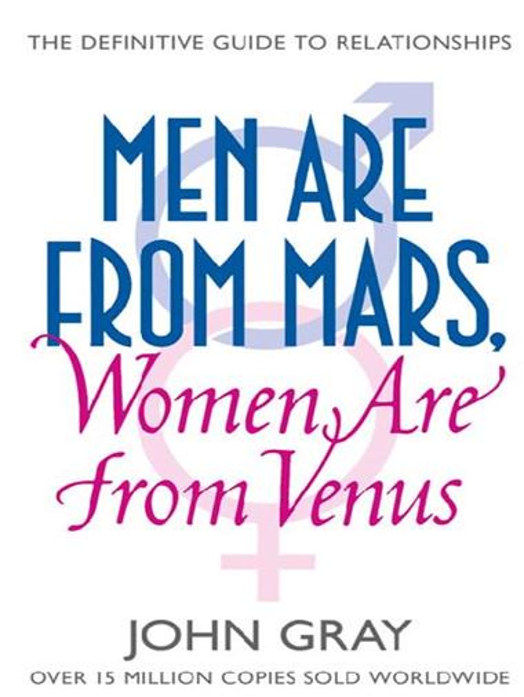 Men Are From Mars, Women Are From Venus (john Gray)- (ebook) - Etsy