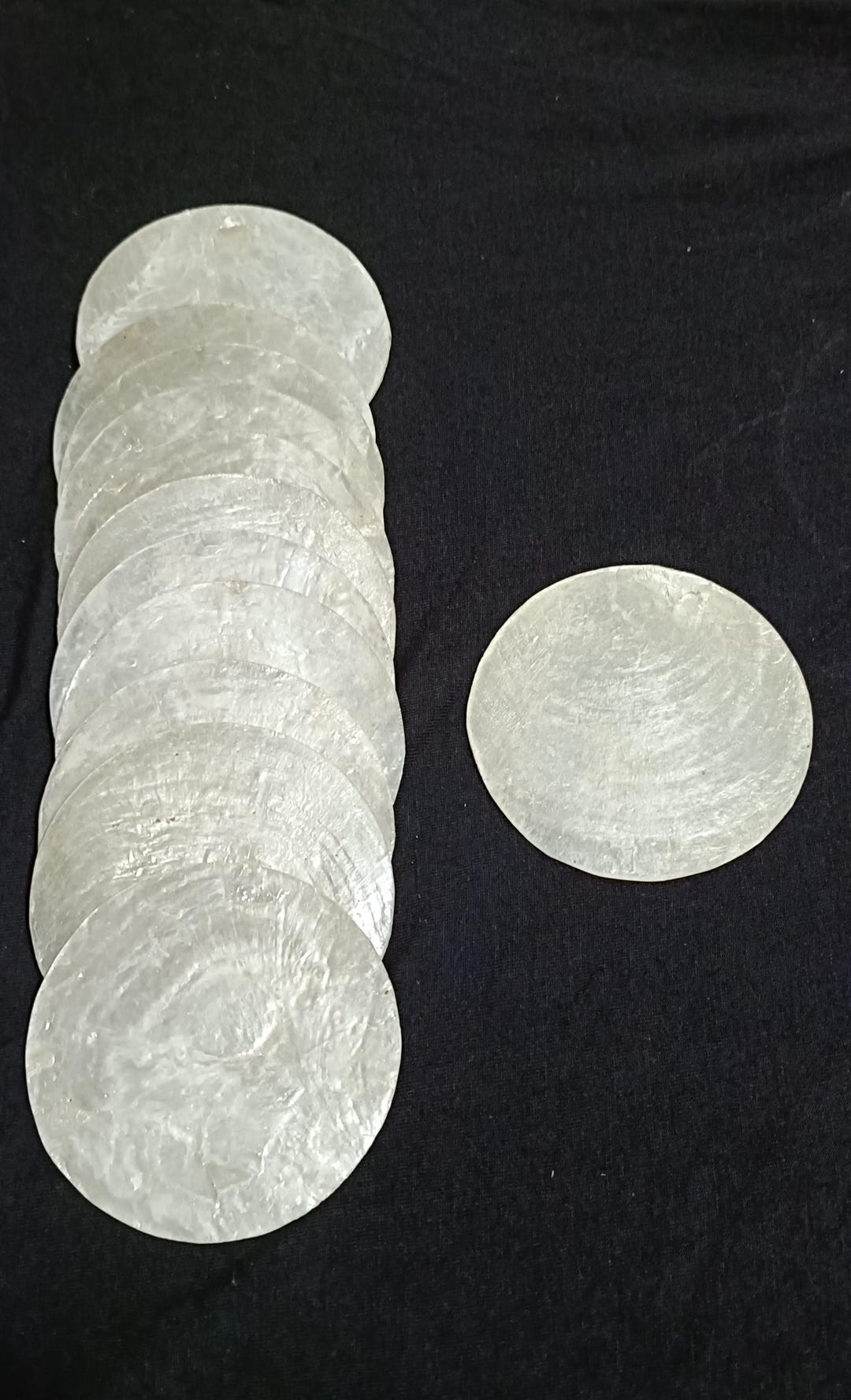 Capiz Coasters From the Philippines mother of Pearl - Etsy