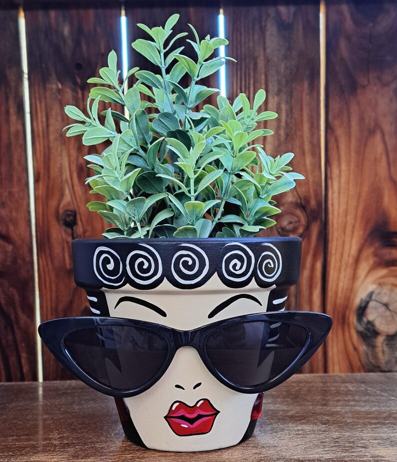 Barbie - Rockabilly Barbie - Classic Barbie Planter - Hand-painted 4 ...