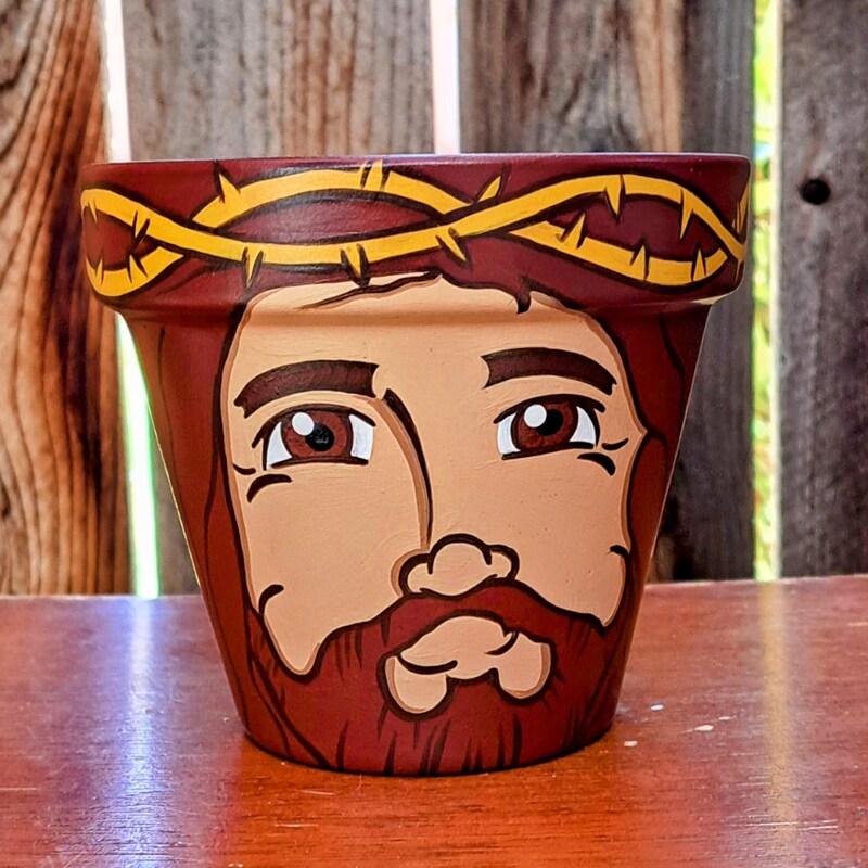 Jesus Planter - Etsy