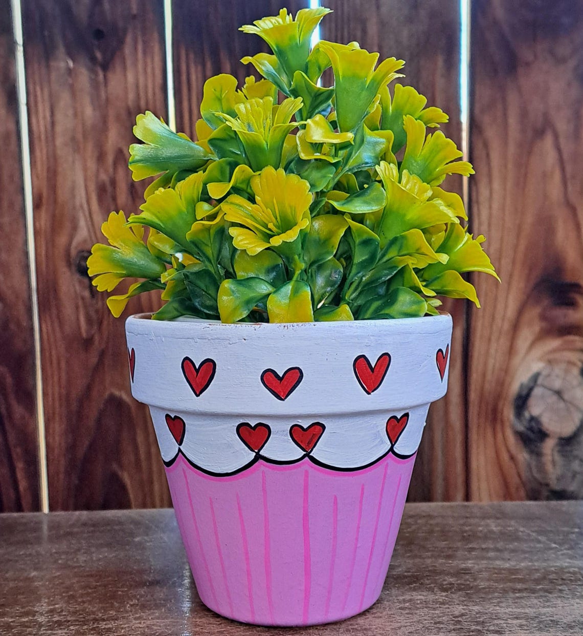 Kawaii Cupcake Valentines Cupcake Valentine Gifts Hand-painted 4 ...